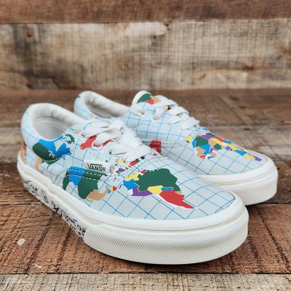 Vans | Shoes | Vans X Save Our Planet Era Toddler Sz 3 World Map Low ...